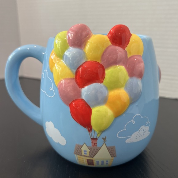 Dining | Disney Pixar Up Movie Carl Balloon House Sky Ceramic Embossed ...